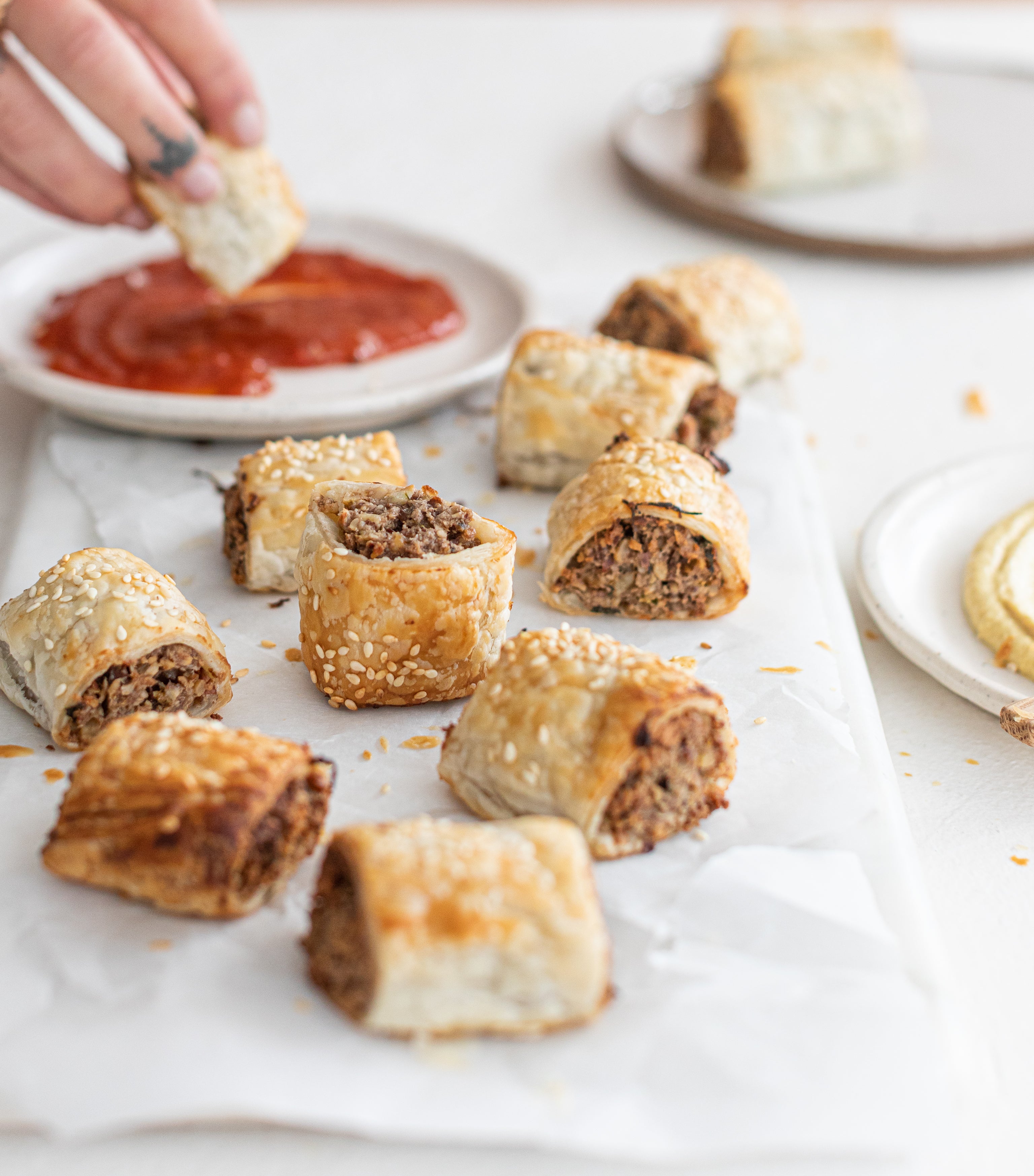 Vegan Party Sausage Rolls in the Thermomix | Recipe – alyce alexandra
