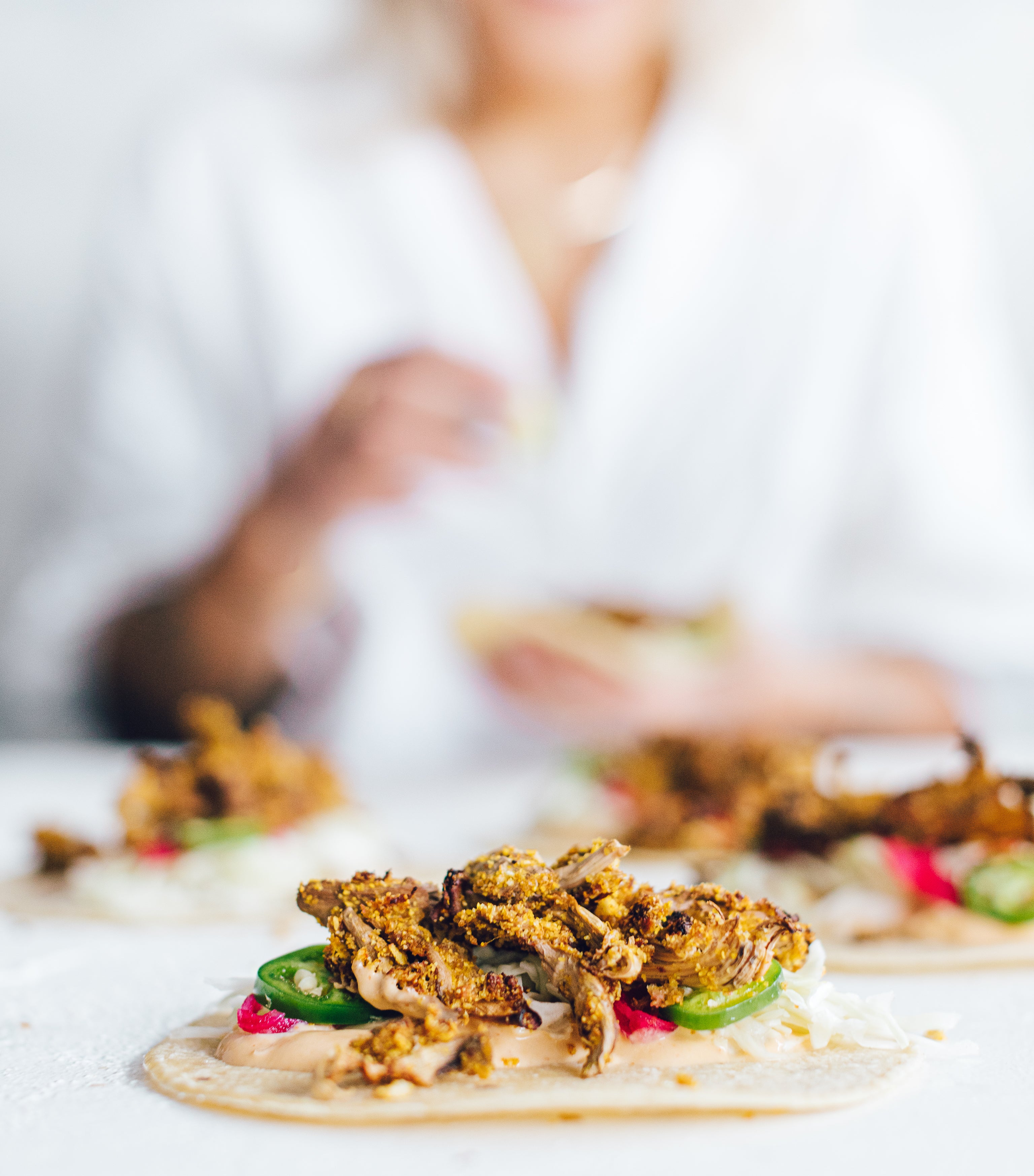 Vegan Shredded ‘Chicken’ Tacos in the Thermomix | Recipe – alyce ...